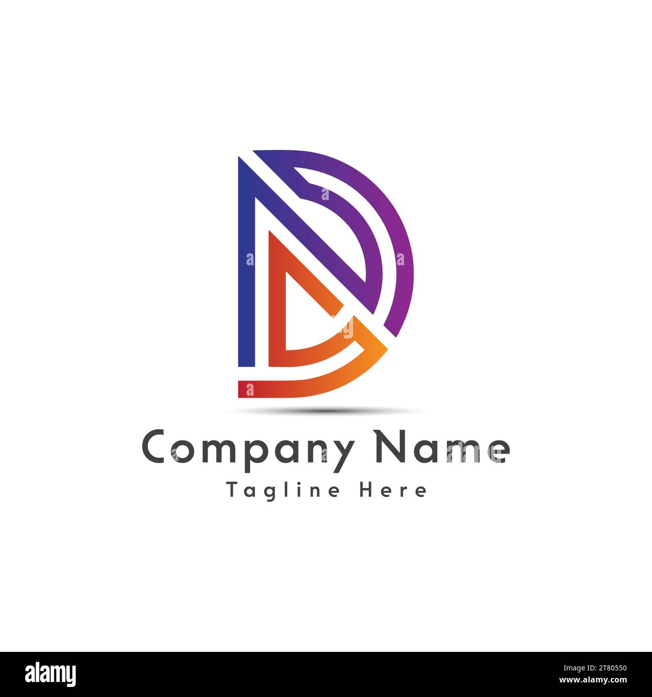 Nsd letter creative logo Stock Vector Images - Alamy
