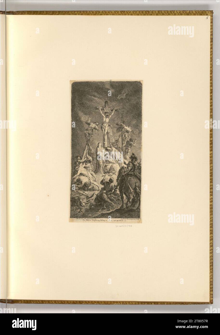 Martin Johann Schmidt Crucifixion of Christ. etching 1779 , 1779 Stock Photo - Alamy
