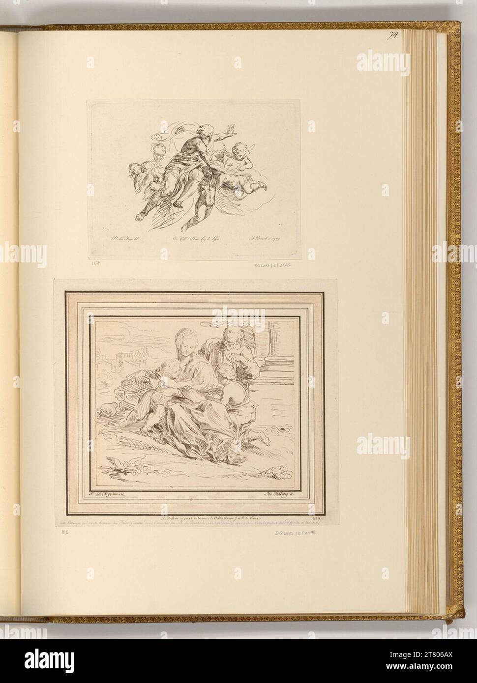Johann Adam von Bartsch (Engraver) Worn from angels in heaven; Holy ...