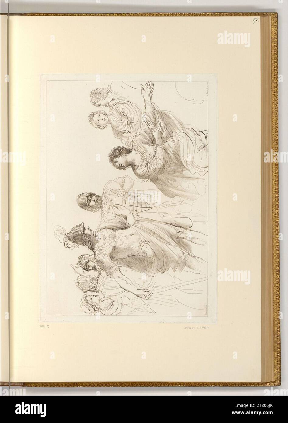 Johann Adam von Bartsch (Engraver) Abigale soothes the anger of David ...
