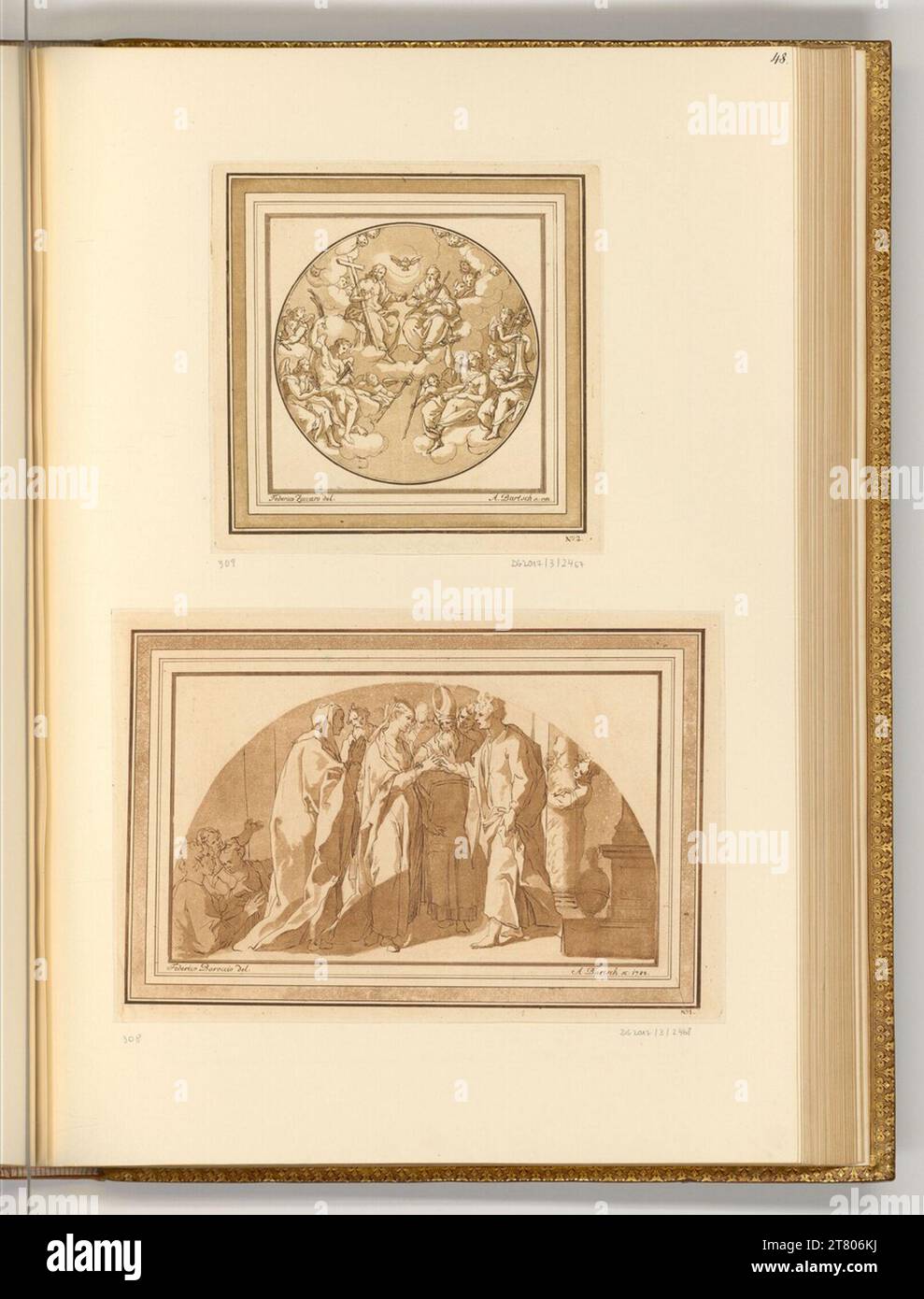Johann Adam von Bartsch (Engraver) The marriage of Mary; The holy ...