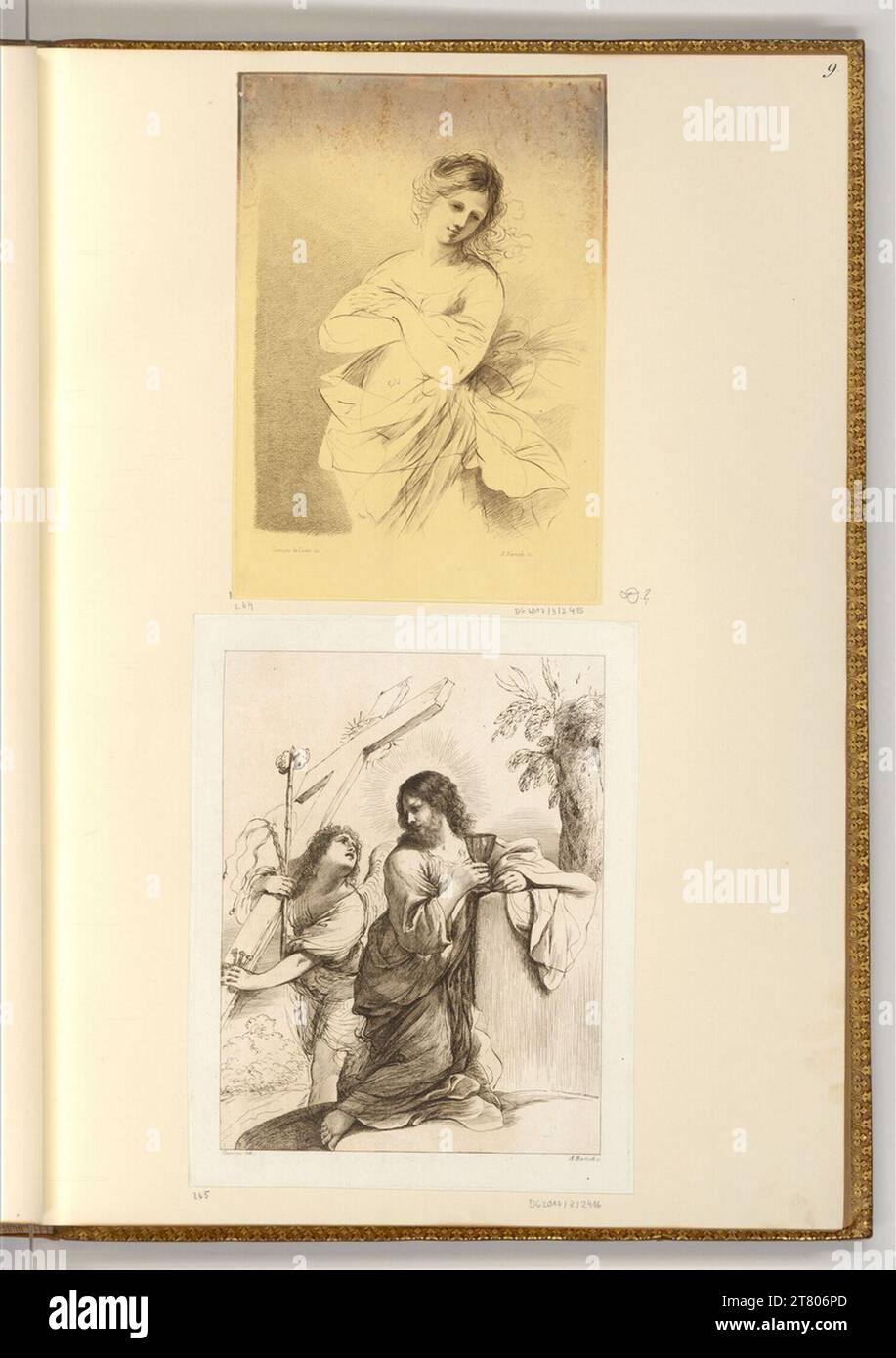 Johann Adam von Bartsch (Engraver) Standing girl in three -quarter ...