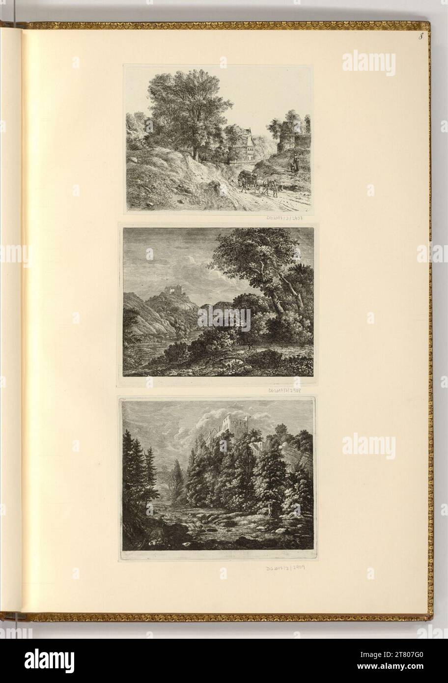 Christoph Nathe (Engraver) Landscapes. etching 1775-1806 , 1775/1806 ...