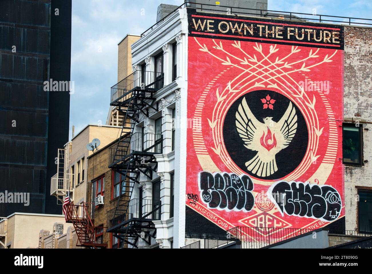 New York, United States. 06th Nov, 2023. Fresque de l'artiste Shepard ...