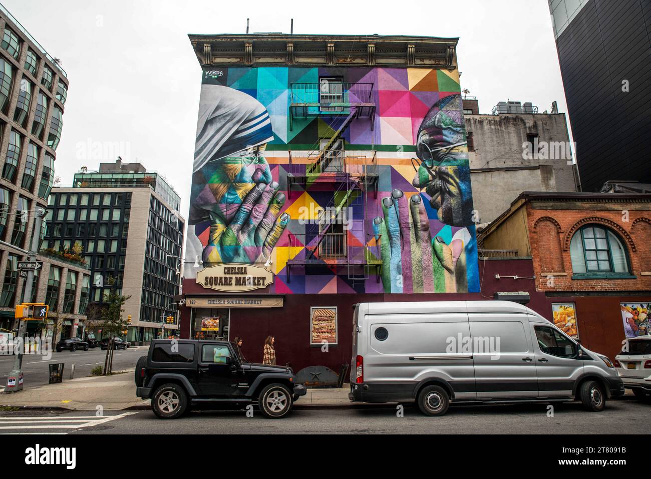 New York, United States. 09th Nov, 2023. Fresque de l'artiste Eduardo ... New York, United States. 09th Nov, 2023. Fresque de l'artiste Eduardo ...