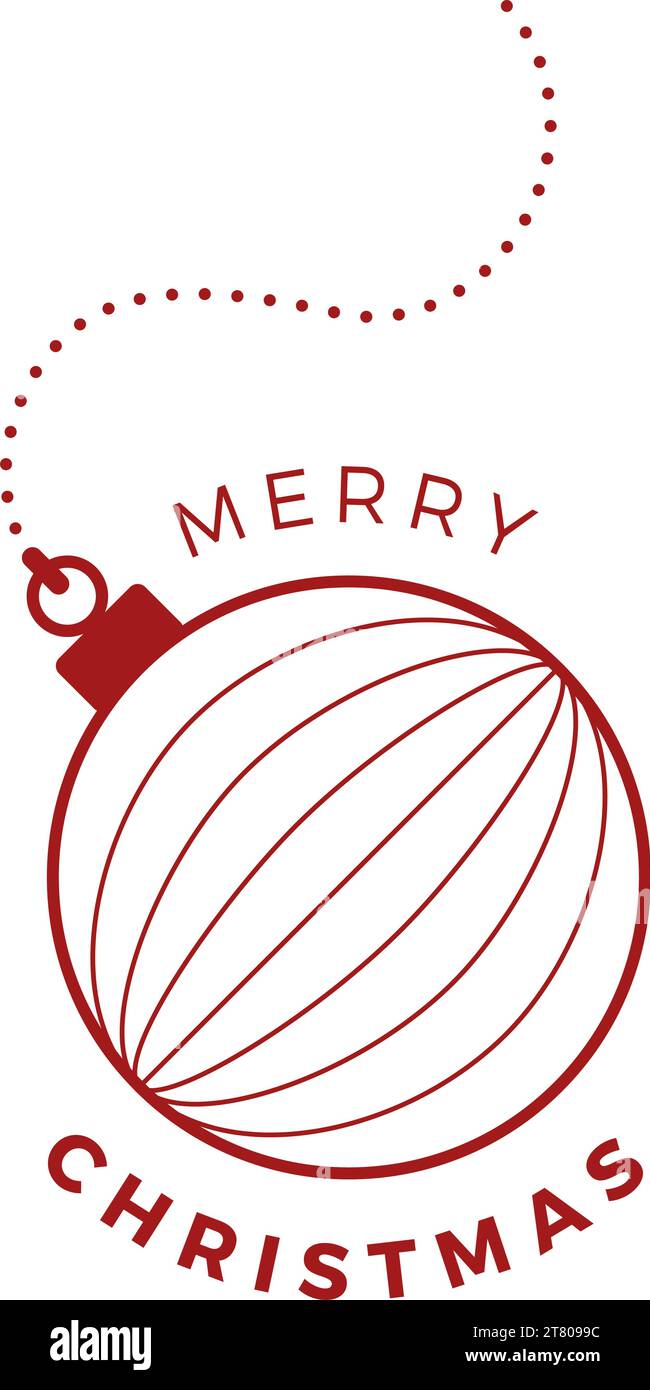 Christmas decorative balls icon Stock Vector Images - Alamy