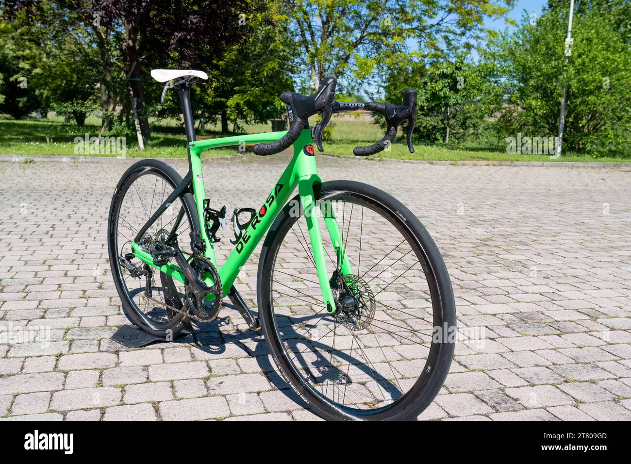 Green 70 Super Record EPS Bike De Rosa carbon frame racing bike from ...