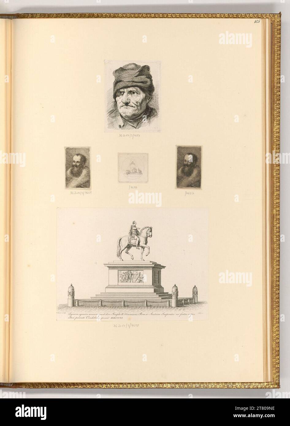 Franz Anton Zauner Men's portraits; Equestrian monument Joseph II ...