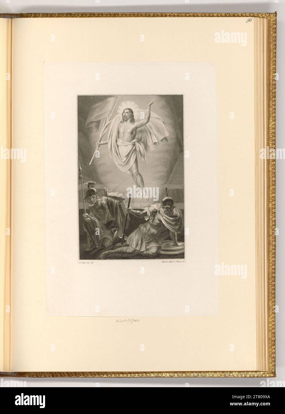 Sigmund Ferdinand von Perger The resurrection of Christ. etching 1817 ...