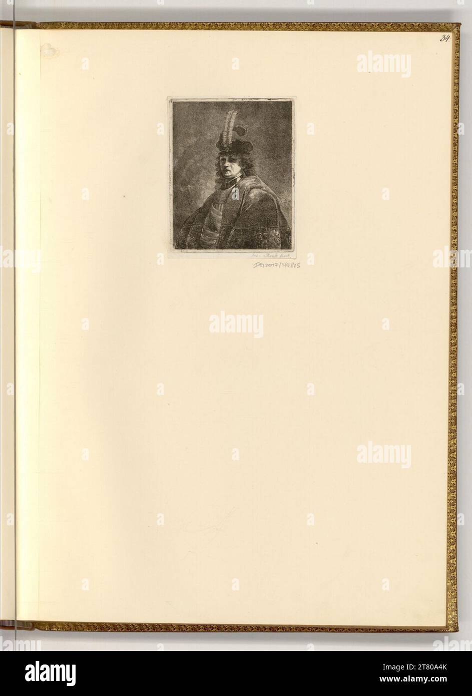 Joseph Krafft (Engraver) Porträt Rembrandt van Rijn. etching 1800-1828 ...
