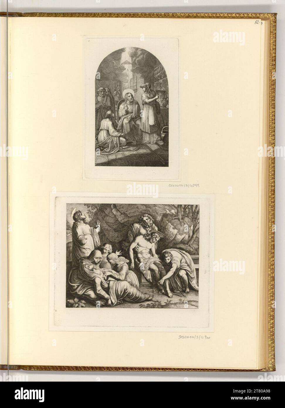 Karl Russ (Ausführende r Künstler in) The burial; Jesus at Martha ...