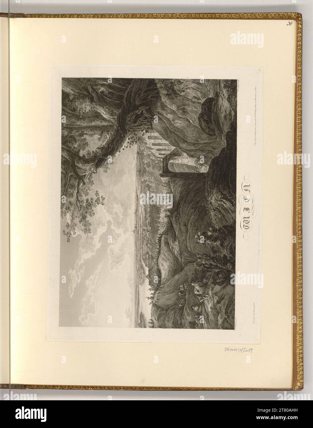 Joseph Fischer View of Vienna, a hilly landscape in the foreground ...