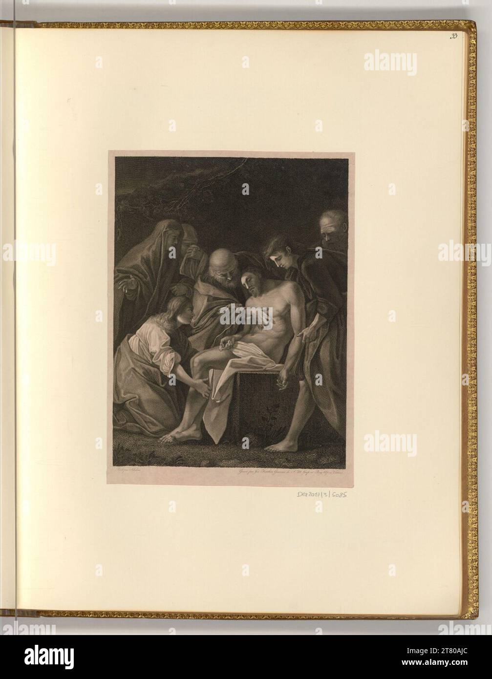 Joseph Fischer (Engraver) The burial of Christ. etching 1790-1822 ...