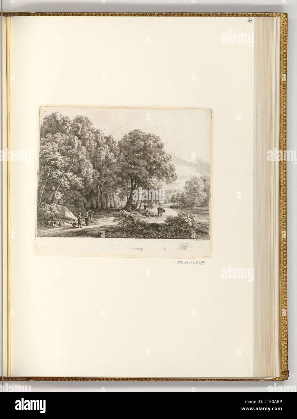Joseph Mössmer (Engraver) Town group on the water. etching 1800-1845 ...