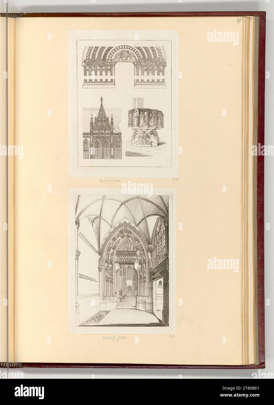 Georg Christian Wilder (Engraver) Interior view of St. Stephan (Vienna ...