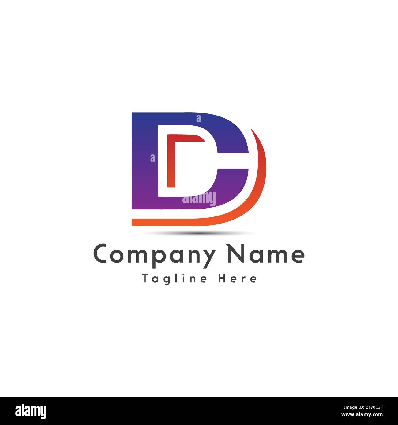 Dc letter logo design Stock Vector Images - Alamy