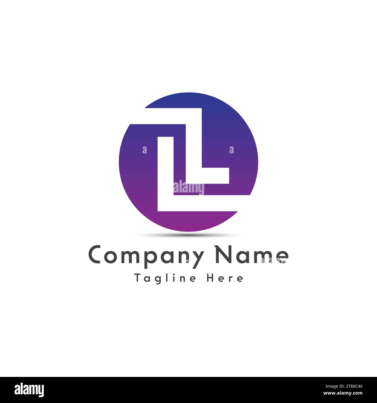 LL letter round logo design Stock Vector Image & Art - Alamy