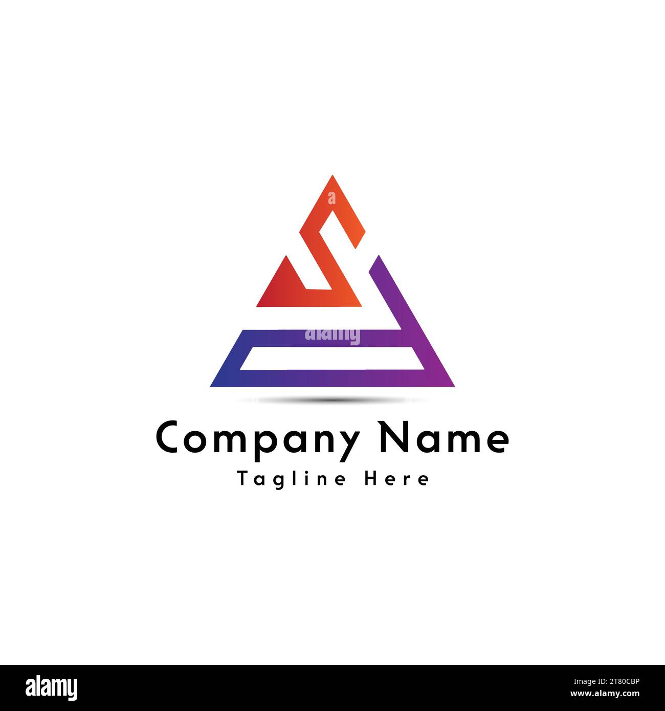 SD letter triangle shape logo design Stock Vector Image & Art - Alamy