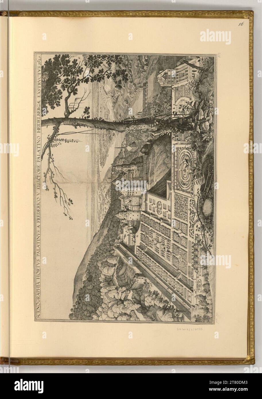 Wenzel Hollar (Engraver) Heidelberg Castle (city view). etching 1620 ...