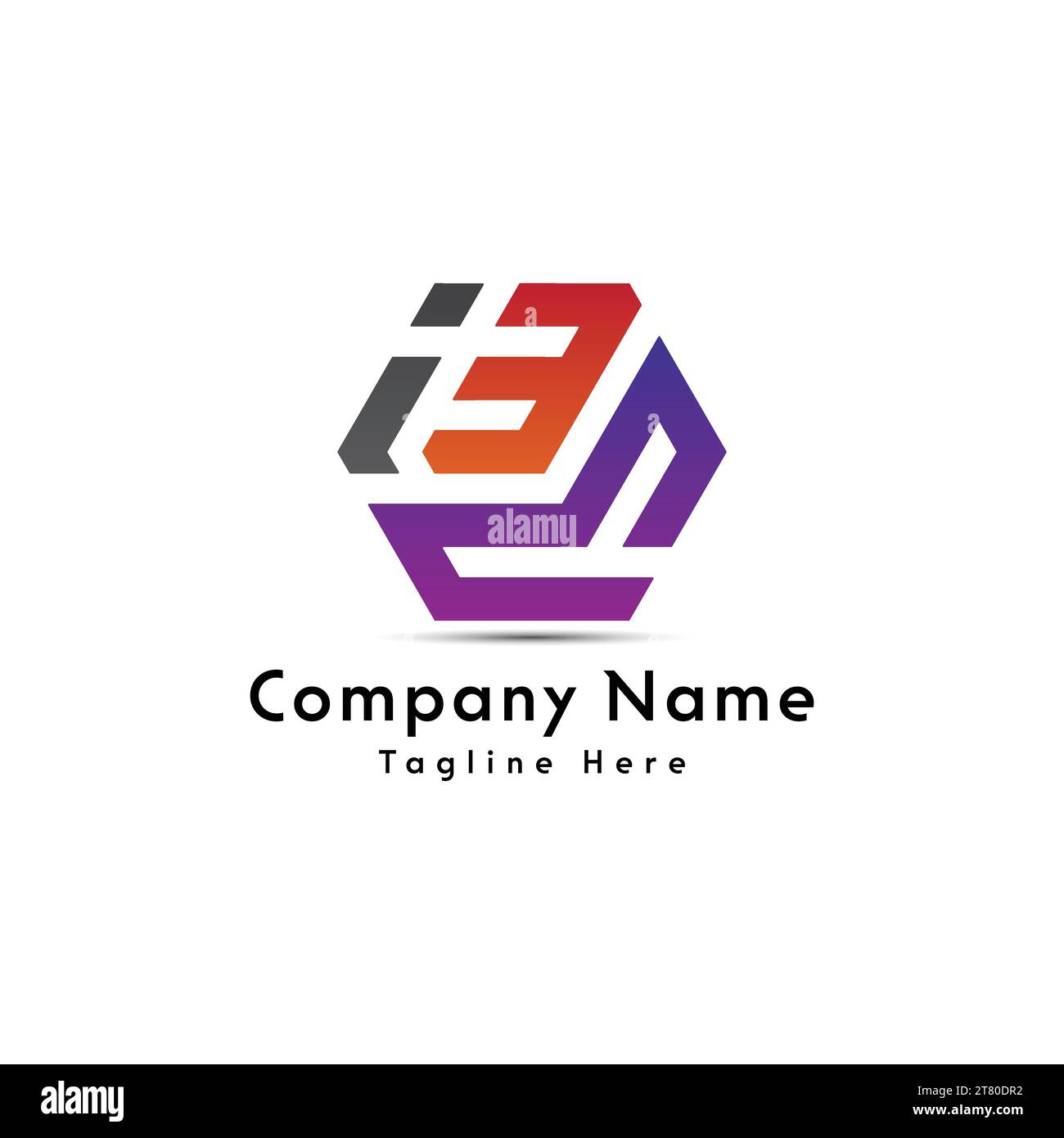 IEM letter polygon shape logo design Stock Vector Image & Art - Alamy
