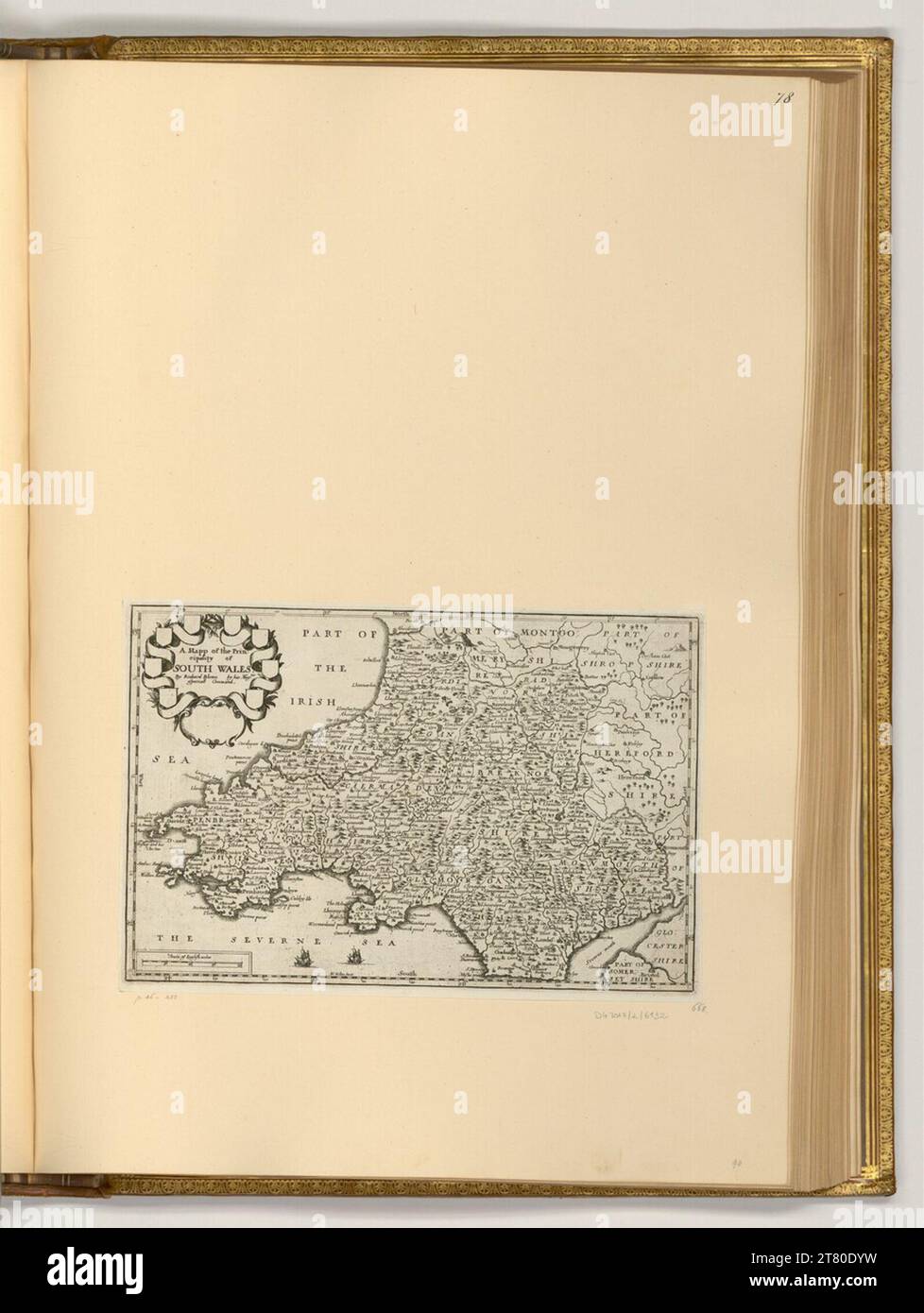 Wenzel Hollar (Engraver) South Wales (map). etching 1627-1677 , 1627/ ...
