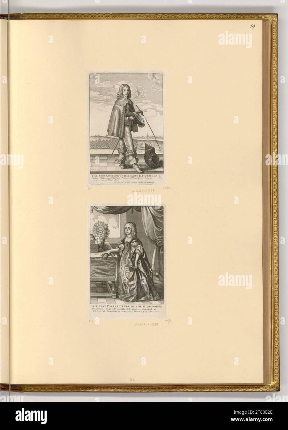 Wenzel Hollar (Engraver) Portraits Prince Wilhelm II of Orania and ...