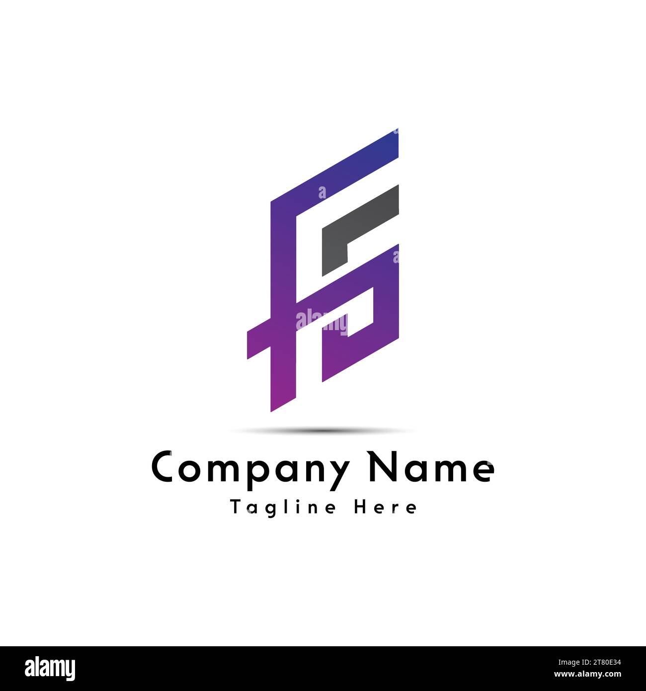 Fs letter logo design hi-res stock photography and images - Alamy