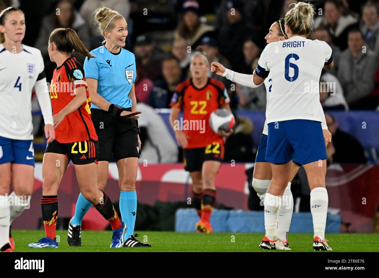 Leicester, UK. 27th Oct, 2023. referee Lina Lehtovaara of Finland ...