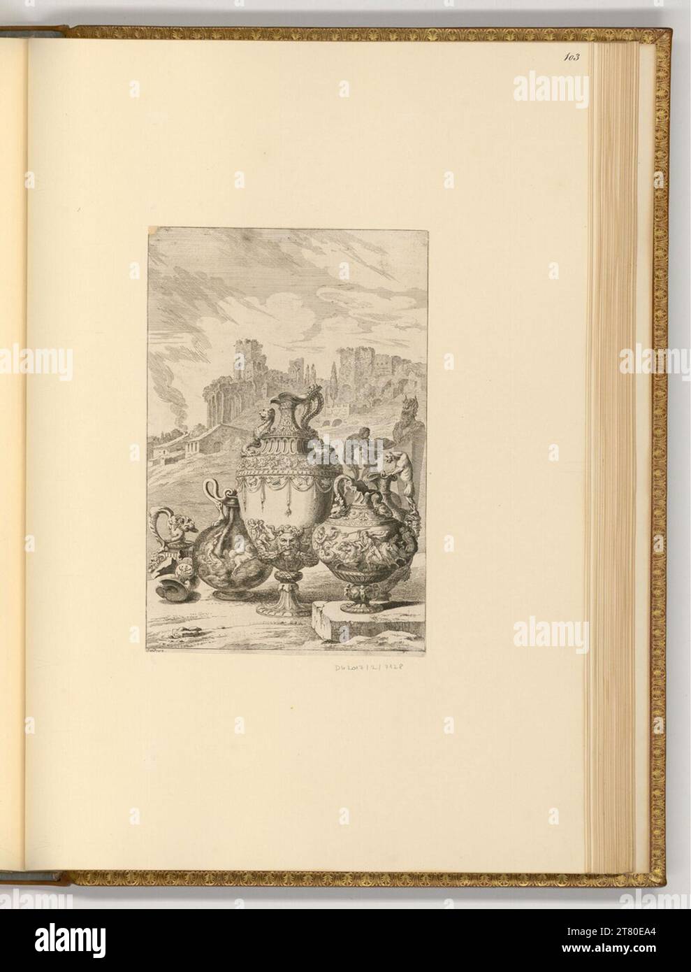 Georg Christoph Eimmart (The Younger) Ancient objects. etching Mitte 17.-Mitte 18. Century Stock ...