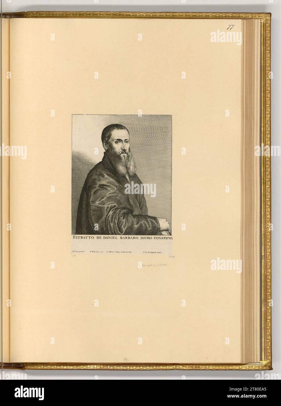 Wenzel Hollar (Engraver) Portrait Daniel Barbaro. etching 1650 , 1650 ...