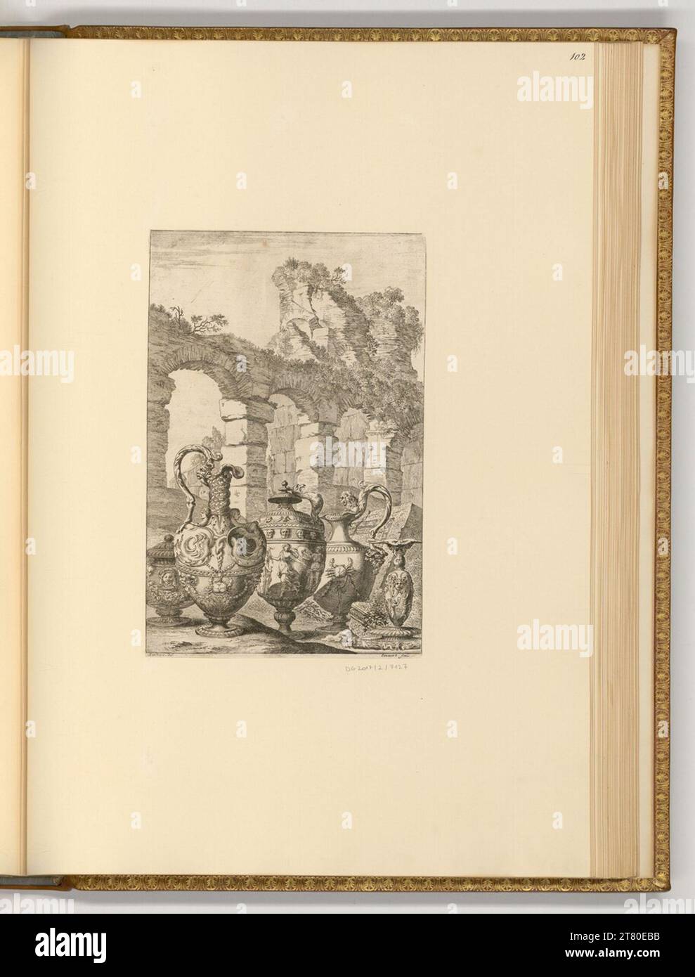 Georg Christoph Eimmart (The Younger) Ancient objects. etching Mitte 17.-Mitte 18. Century Stock ...