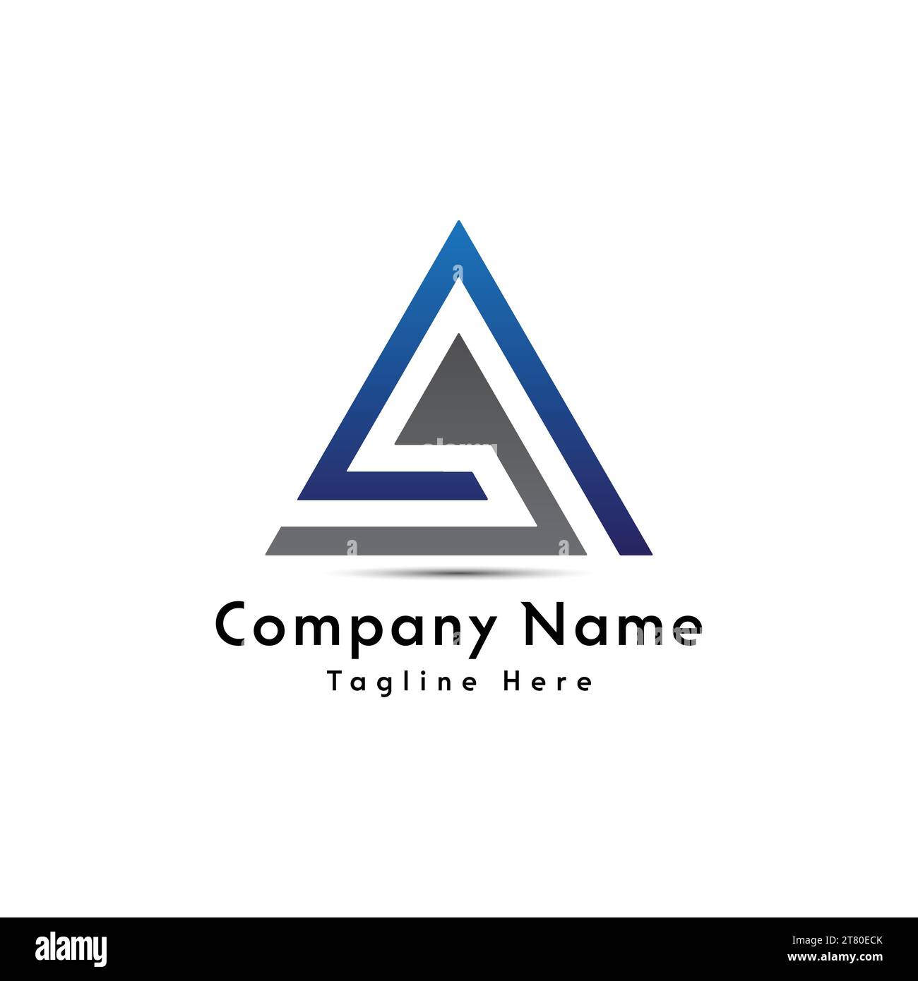 AG letter triangle shape logo design Stock Vector Image & Art - Alamy