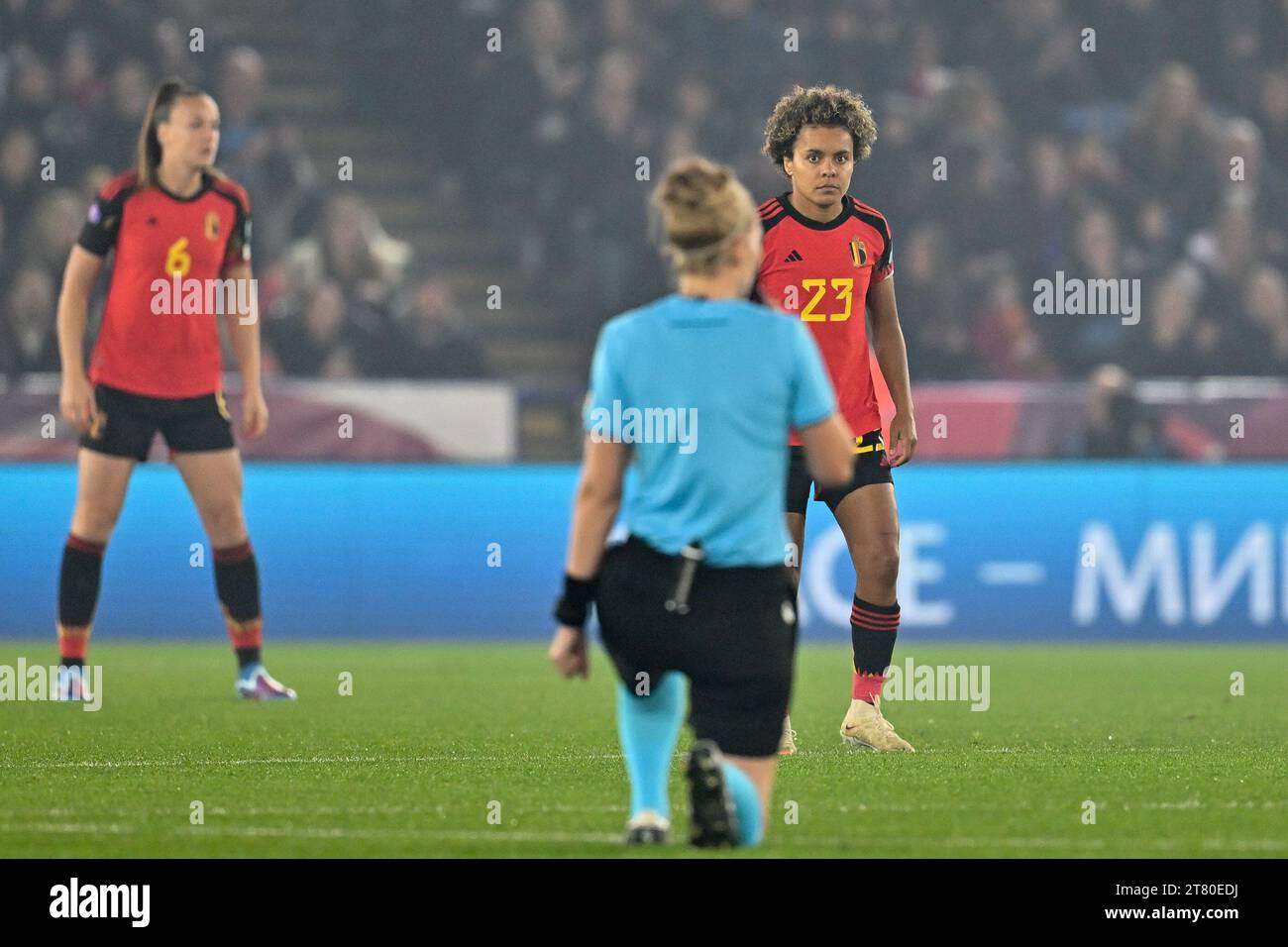 Leicester, UK. 27th Oct, 2023. Kassandra Missipo (23) of Belgium ...
