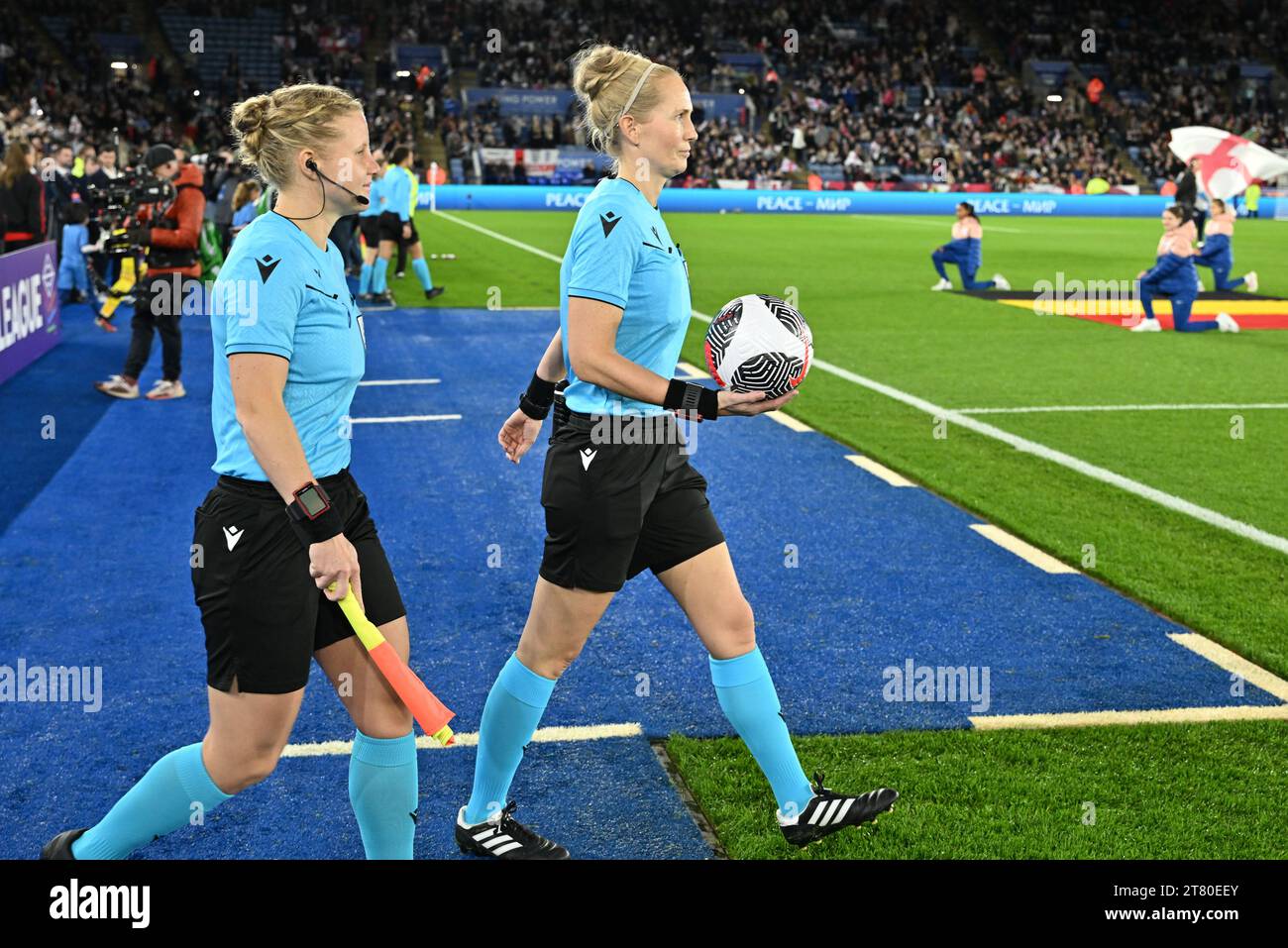 Leicester, UK. 27th Oct, 2023. referees Lina Lehtovaara and Tonja ...