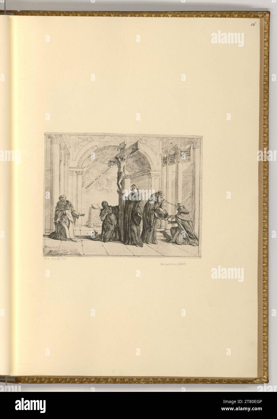 Johann Heinrich Schönfeld (Engraver) Saint Thomas Aquin. Etching ...