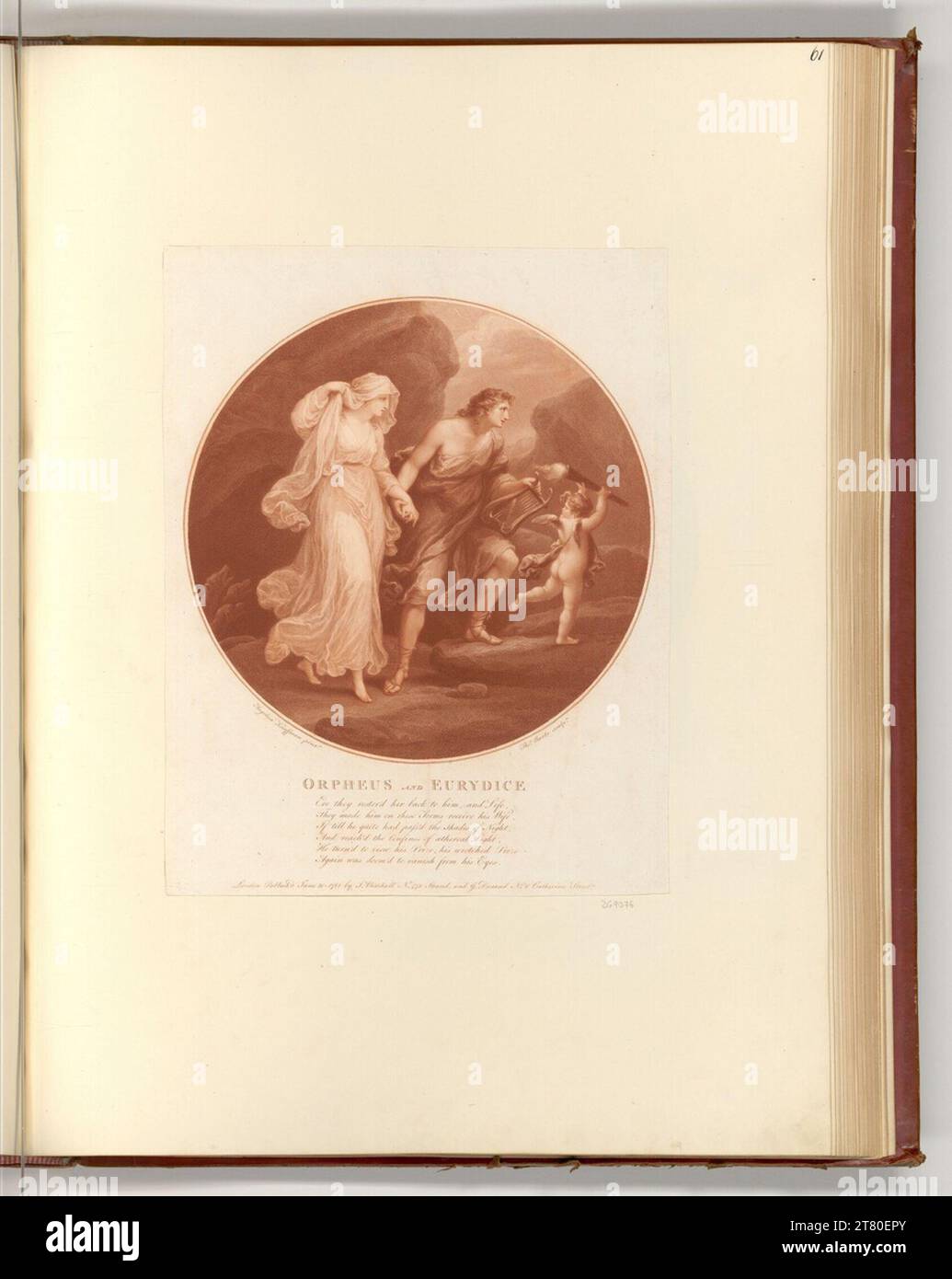 Maria Anna Angelika Catharina Kauffmann Orpheus and Eurydice. Etching ...