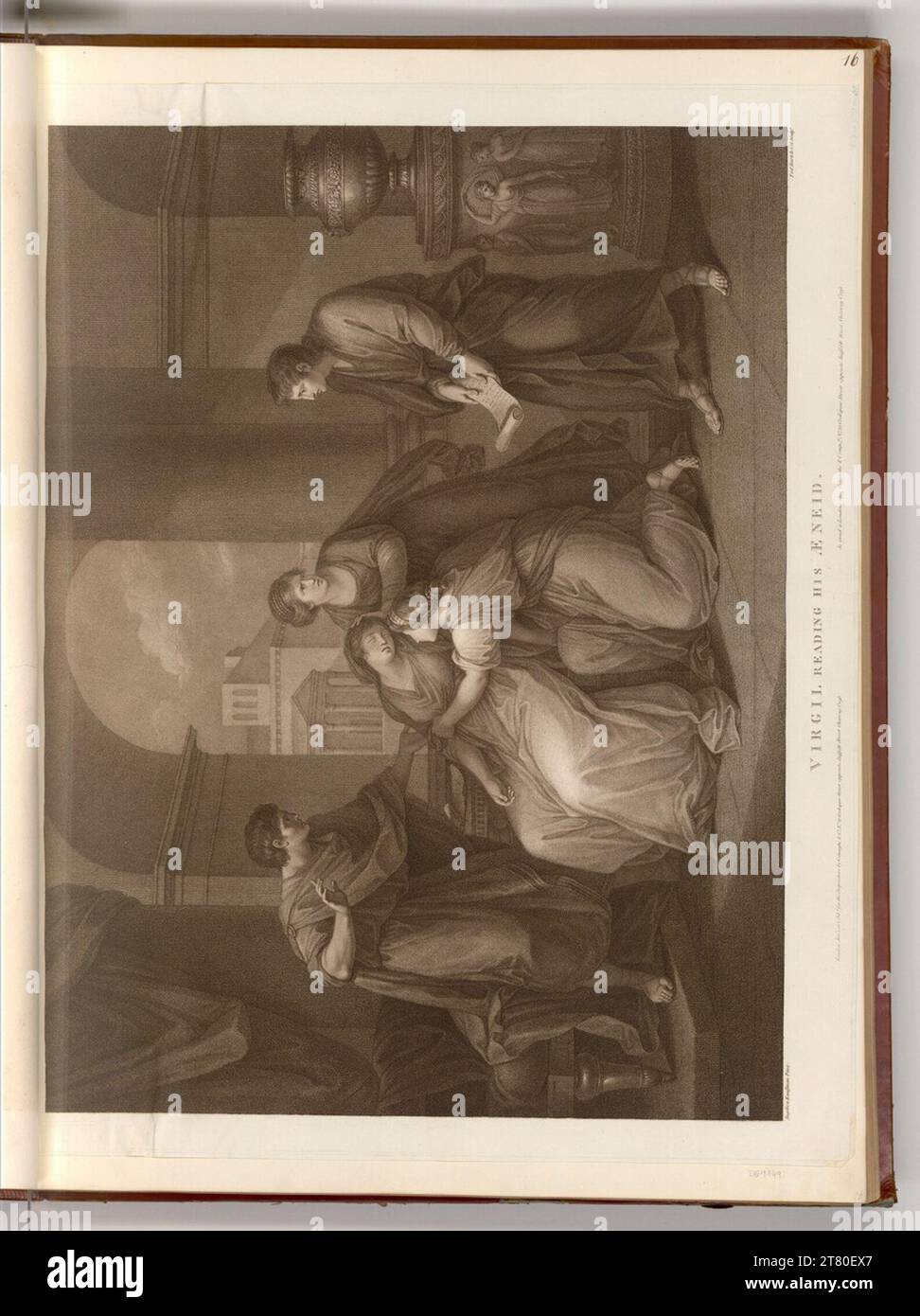 Maria Anna Angelika Catharina Kauffmann Virgil reading his Aeneid ...