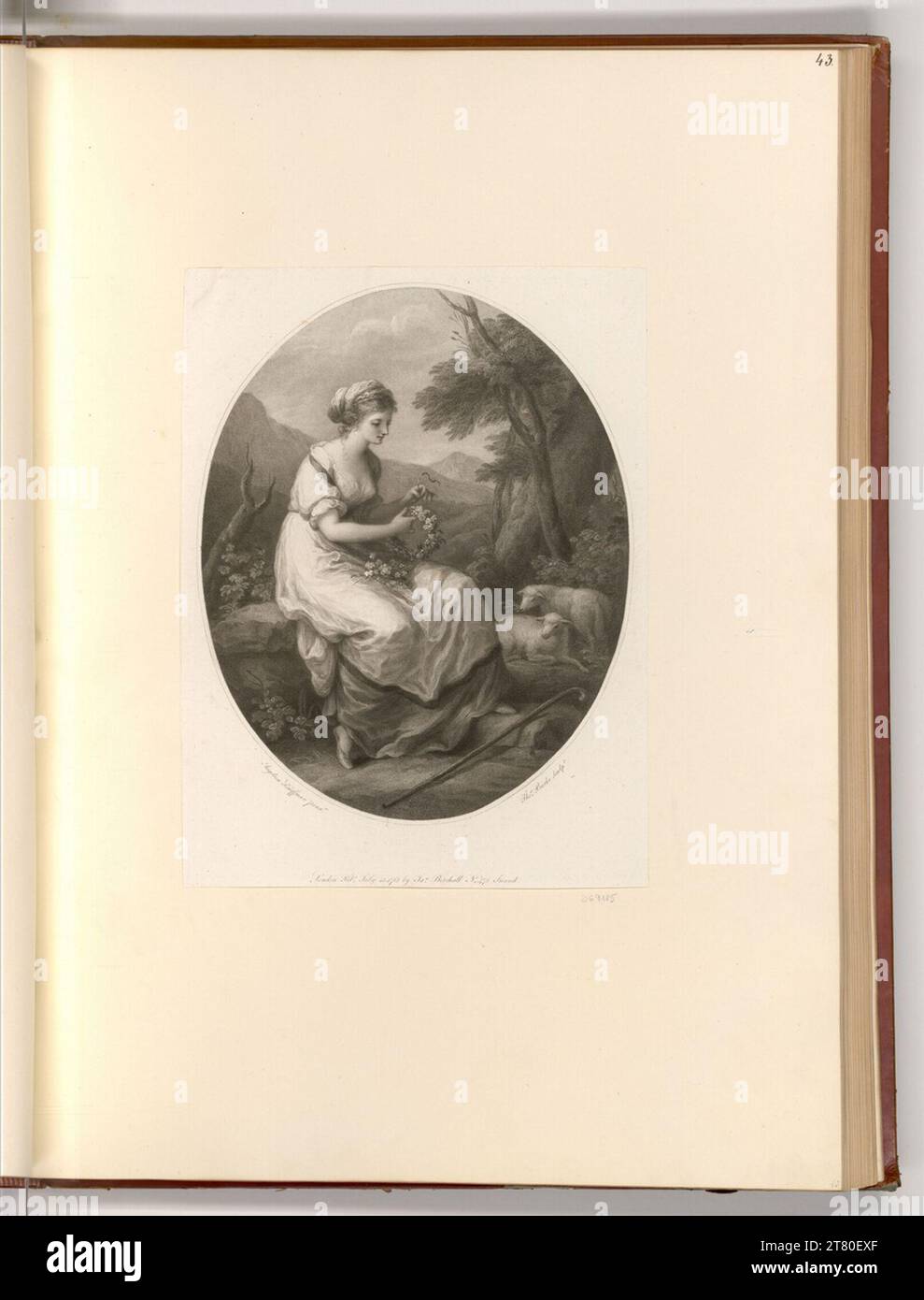 Maria Anna Angelika Catharina Kauffmann Shepherdess. Etching ...