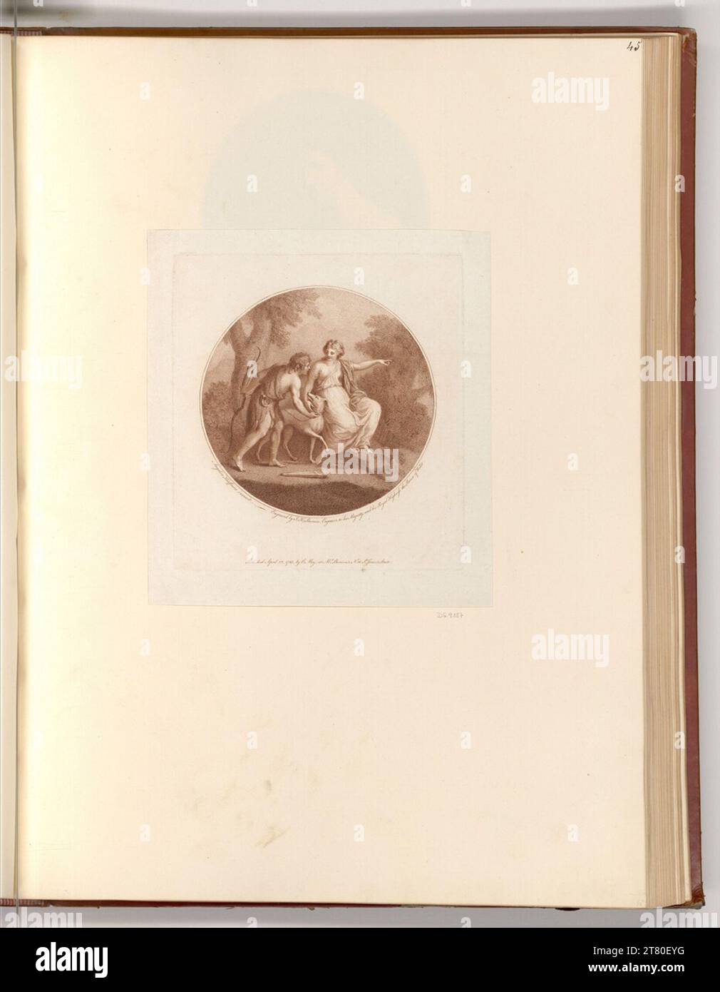 Maria Anna Angelika Catharina Kauffmann Jagdo. Etching, punctuation ...