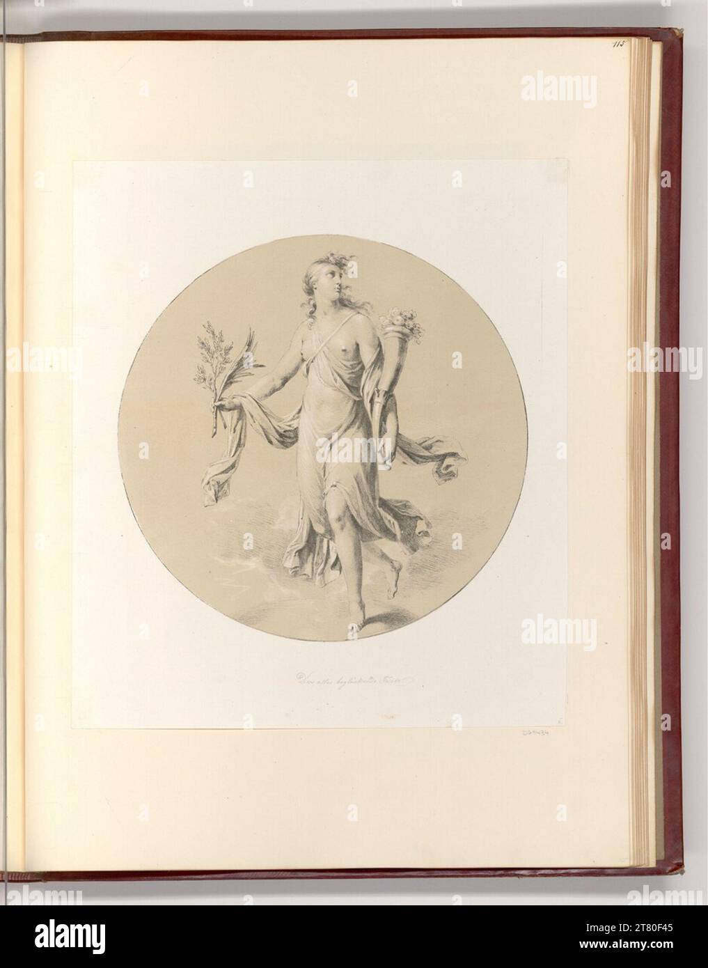 Heinrich Friedrich Füger Personification who delighted peace (round ...