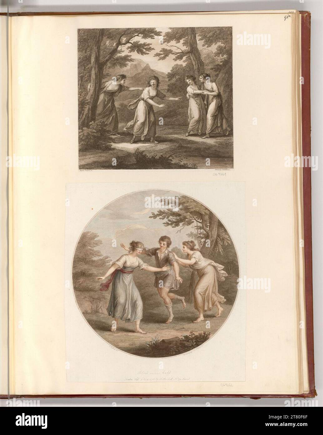 Maria Anna Angelika Catharina Kauffmann Blind cow game. Etching ...