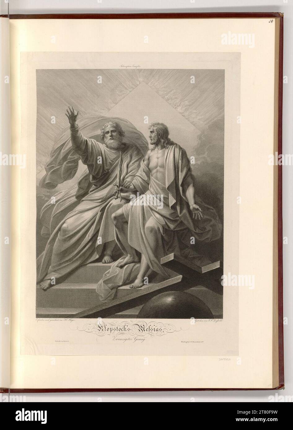 Heinrich Friedrich Füger The Messiah (book illustration). etching 1770 ...