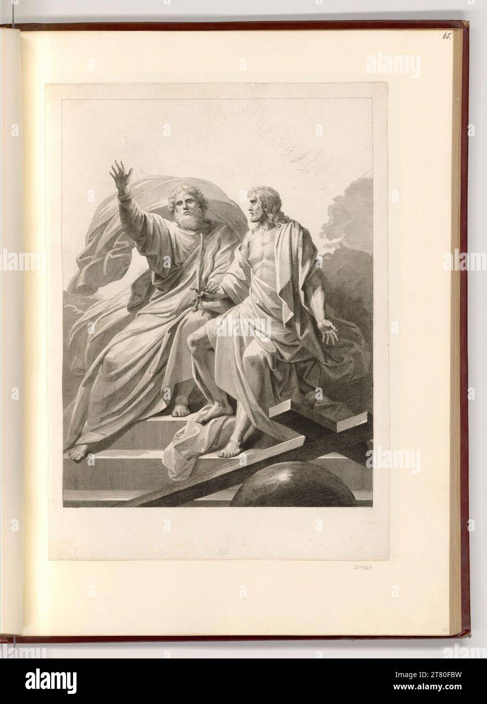 Heinrich Friedrich Füger The Messiah (book illustration). etching after ...