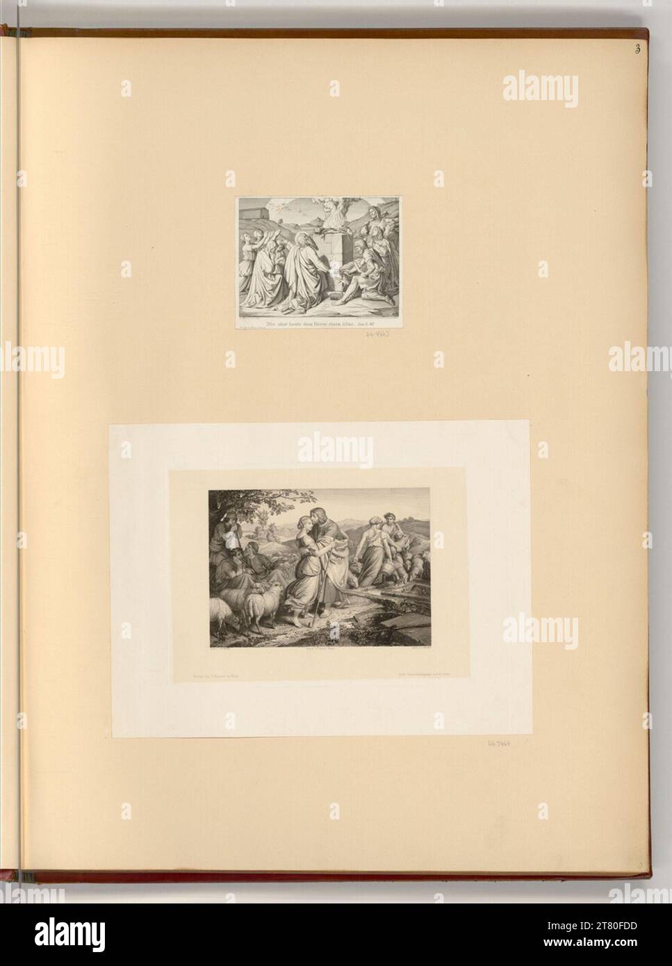 Josef von Führich Noah builds an altar to the Lord; Jacob and Rahel ...