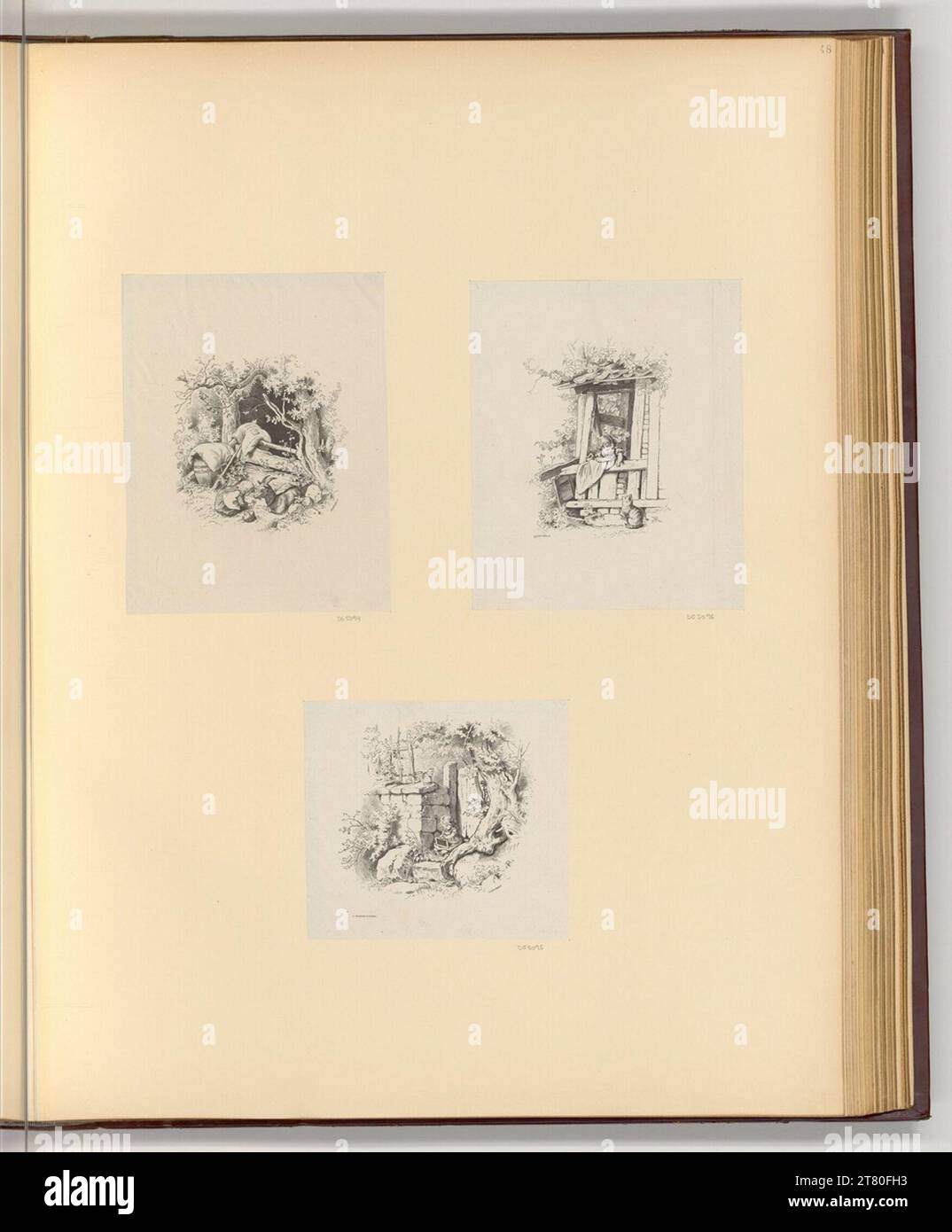 Oscar Pletsch Scenes with children. Wooden stitch 1850-1900 , 1850/1900 ...