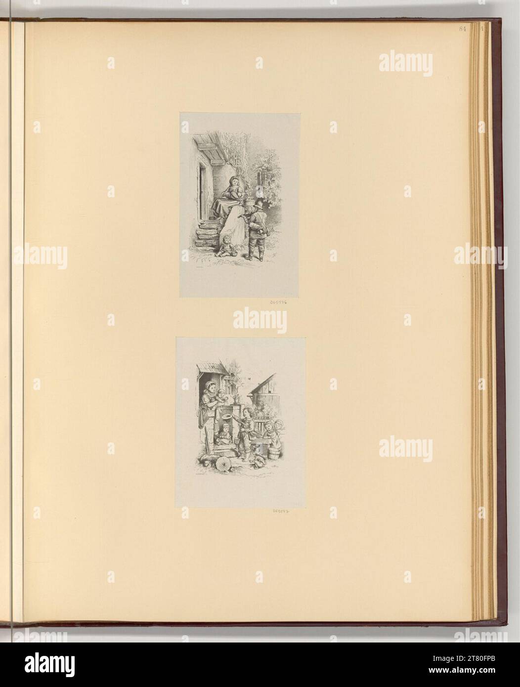 Oscar Pletsch Scenes with children. Wooden stitch 1850-1900 , 1850/1900 ...