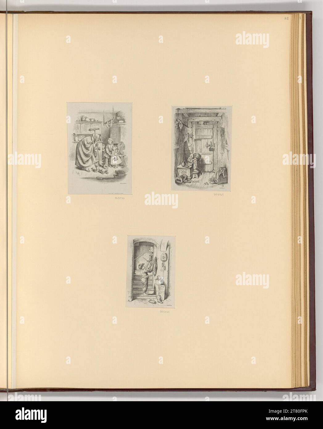 Oscar Pletsch Scenes with children. Wooden stitch 1850-1900 , 1850/1900 ...