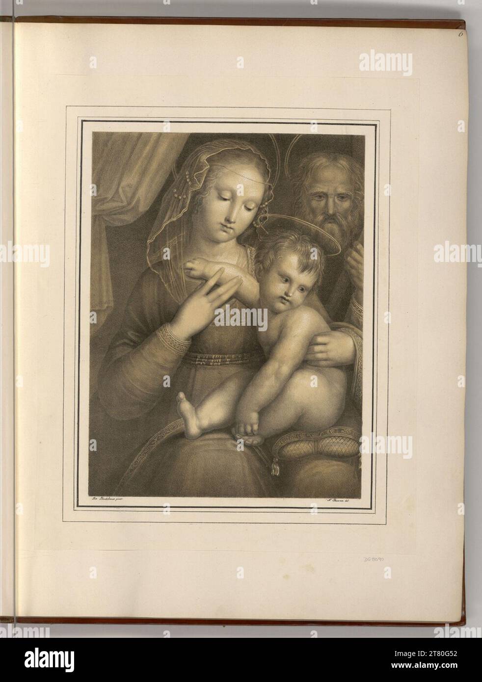 Bartolomeo della Porta gen. Fra Bartolomeo Holy family. Lithography 1801-1855 , 1801/1855 Stock ...