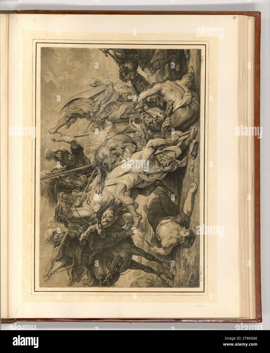 Peter Paul Rubens The lion hunt. Lithography 1801-1844 , 1801/1844 ...