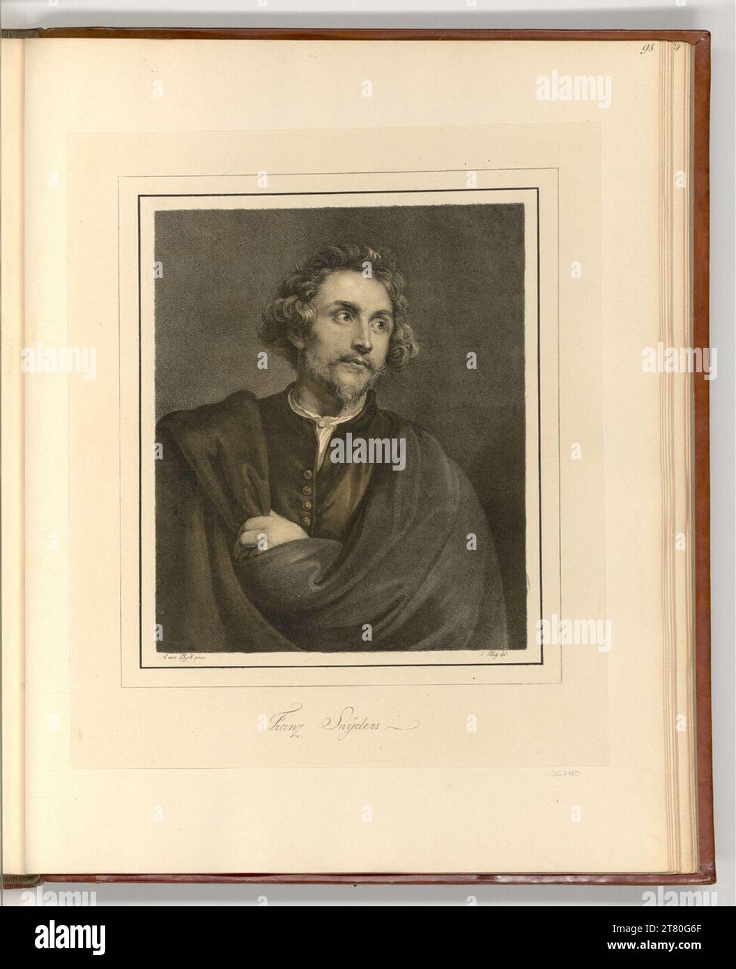 Anthonis van Dyck Portrait of Franz Snyders. Lithography 1801-1844 ...